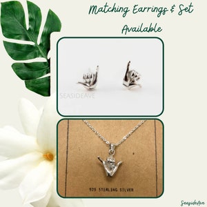 925 Sterling Silver Shaka Necklace With 18 Inch Chain - Etsy