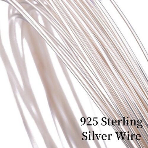 925 Sterling Silver Wires Round Wires Soft Half Hard Wire - Etsy