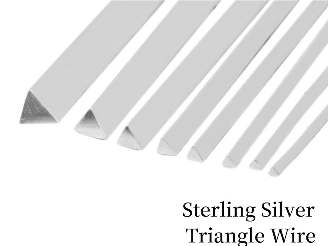 Sterling Silver Triangle Wire: Jewelry Making, Beading Wire (50cm) - Etsy