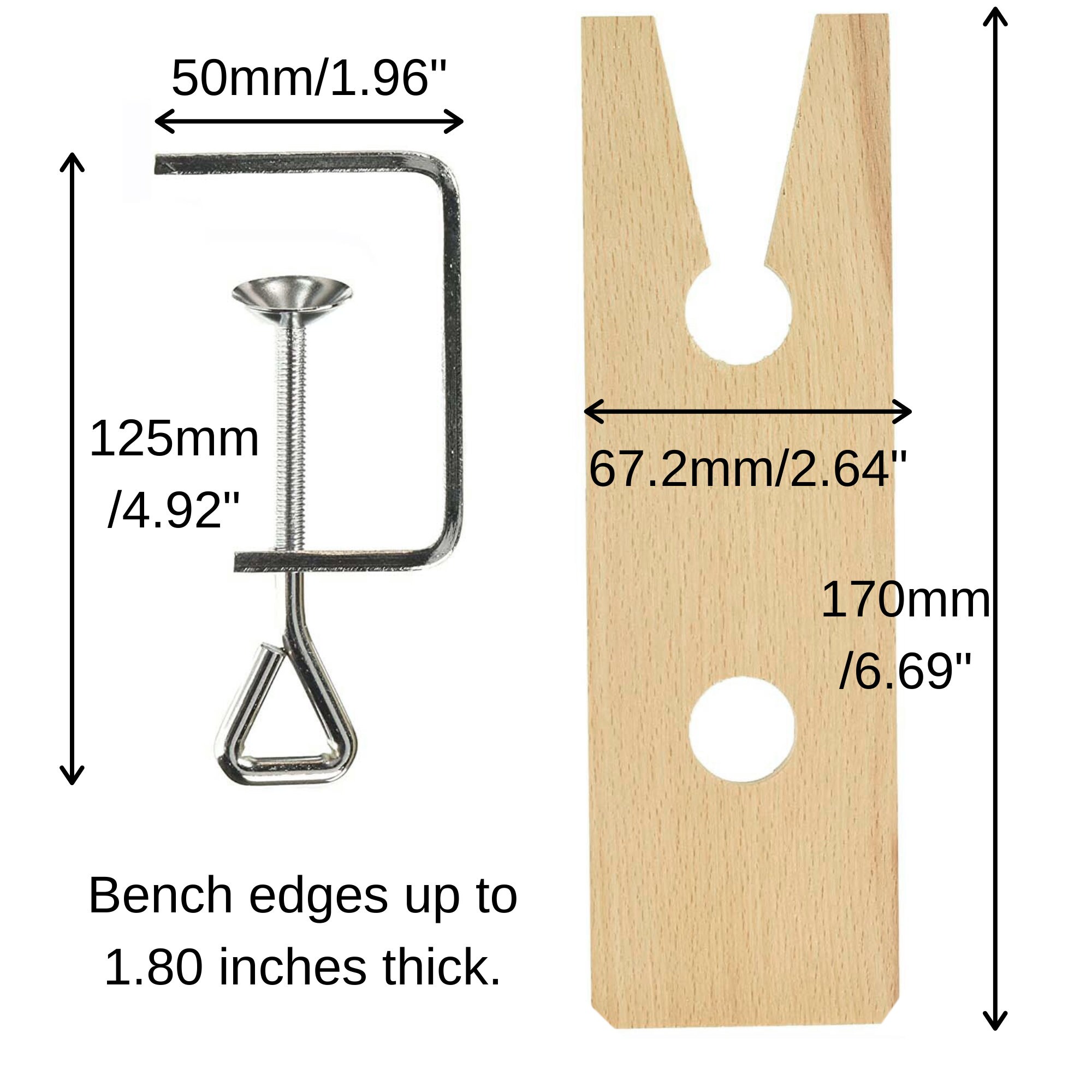 V-slot Bench Pin With C Clampjewelry Making Forming - Etsy