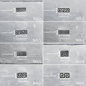 Meander Pattern Stamping Tool, Steel Punches Jewelry Metal, Greek Fret ...
