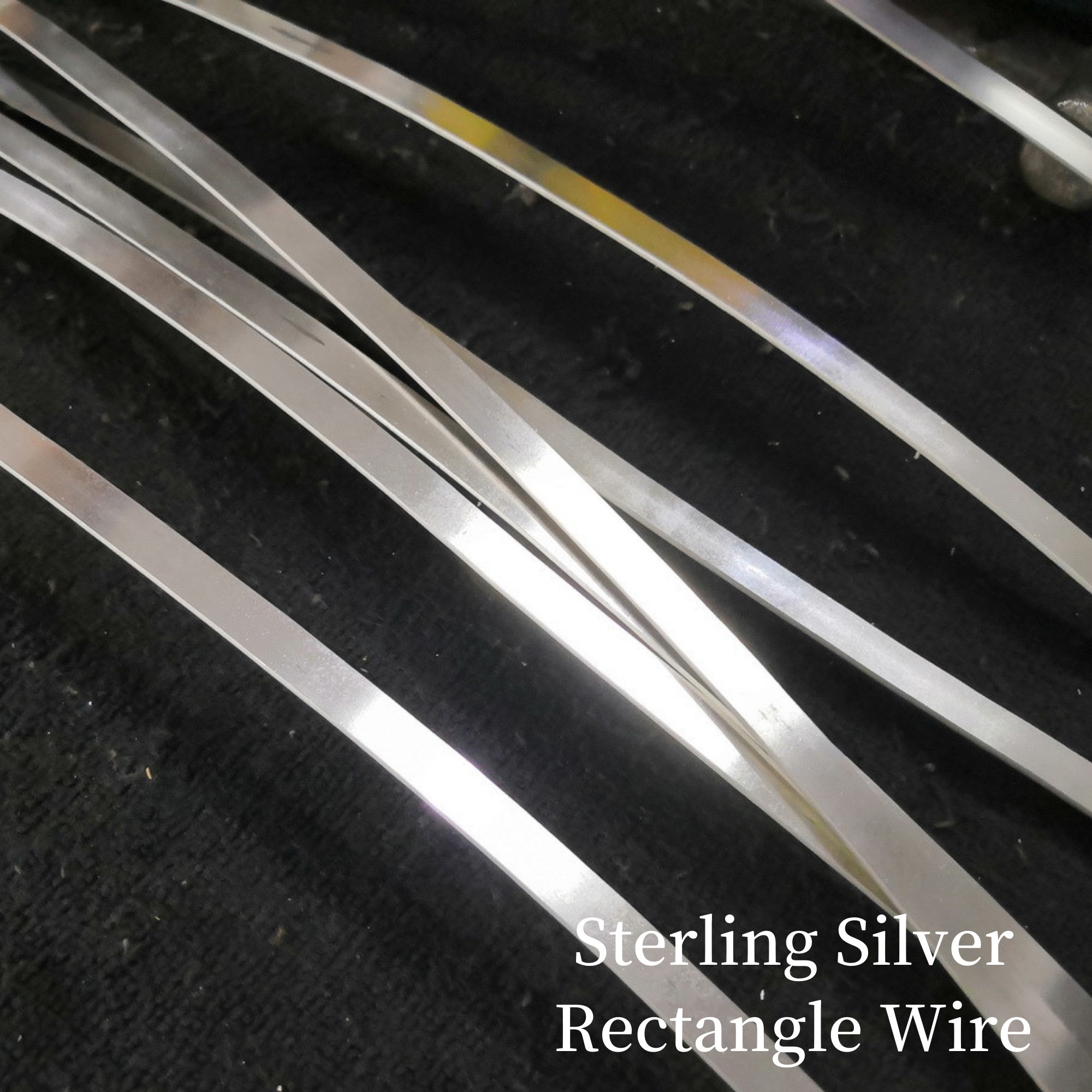 925/999 Sterling Silver Rectangle Wireflat Wiresoft Half - Etsy