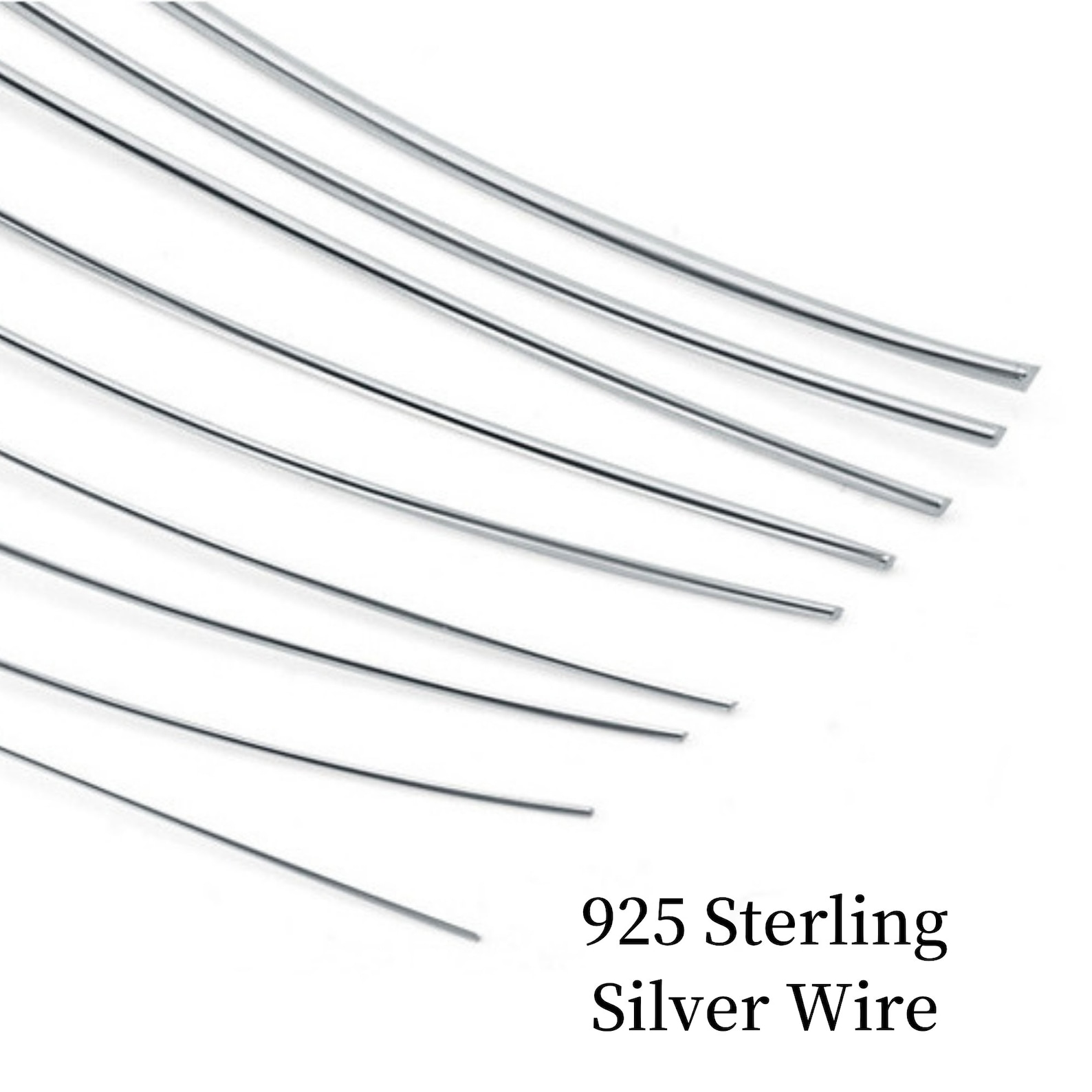 925 Sterling Silver Wires Round Wires Soft Half Hard Wire - Etsy