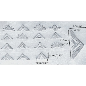 Native American-inspired Triangle Stamping Tool, Steel Punches Jewelry ...
