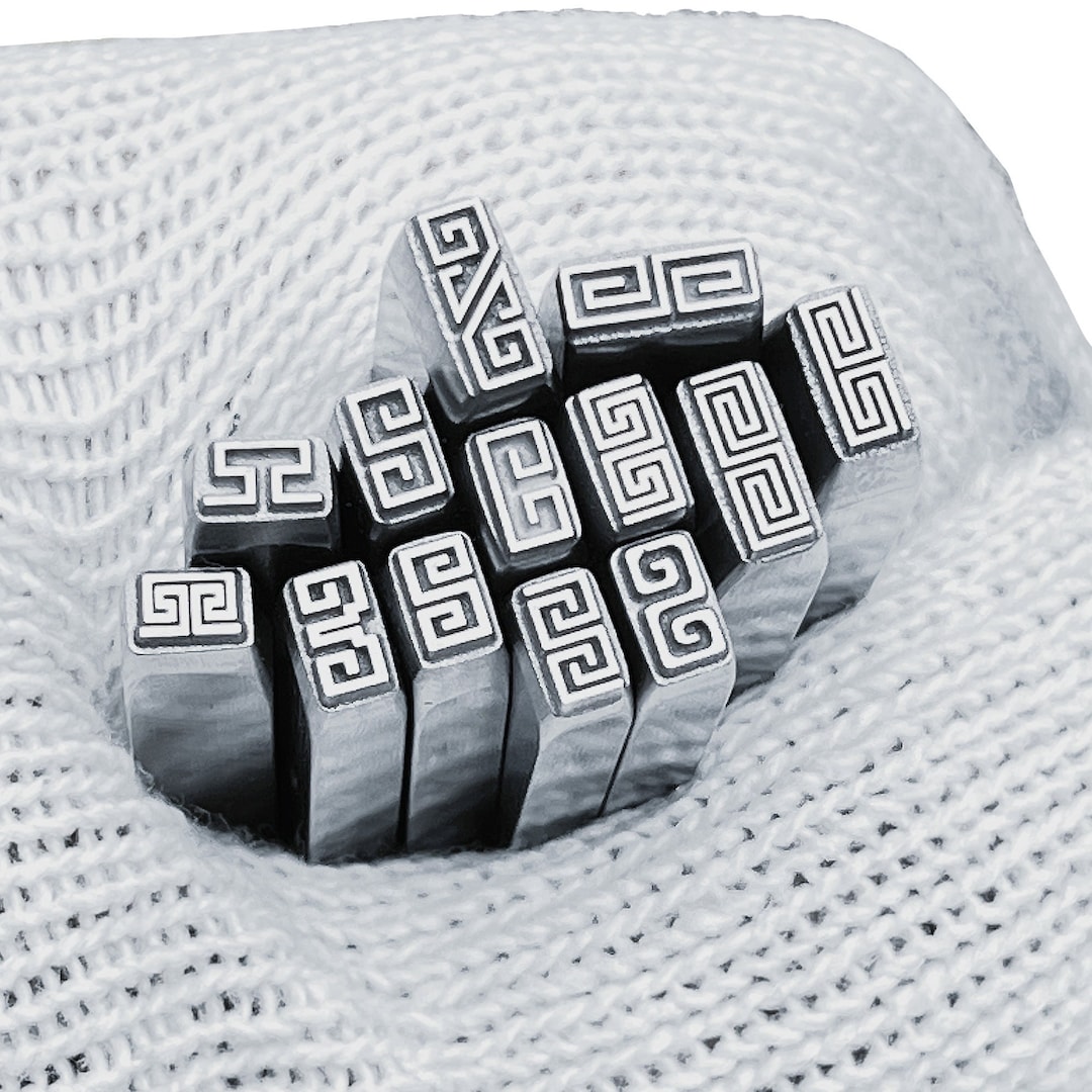 Meander Pattern Stamping Tool, Steel Punches Jewelry Metal, Greek Fret ...