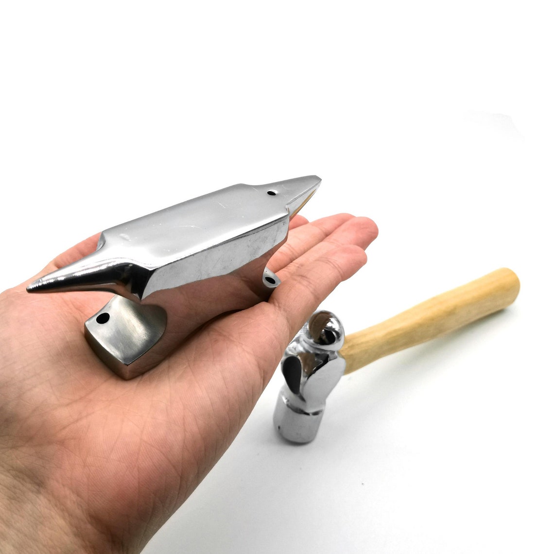 4oz Head Mini Ball Peen Hammer,14oz Mini Horn Anvil Forming Metal Work ...