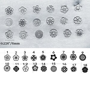 Flower Rose Steel Punches Jewelry Metal, Leather Stamping Tools ...