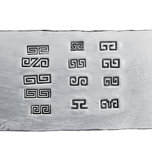 Meander Pattern Stamping Tool, Steel Punches Jewelry Metal, Greek Fret ...
