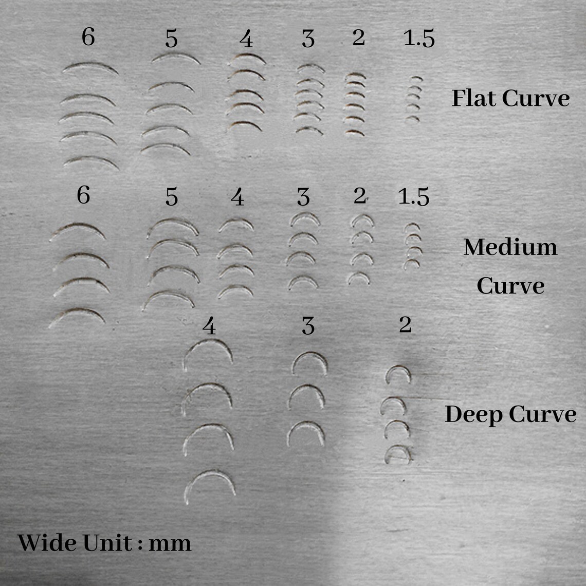 Steel Punches Curve Punch Half Round Jewelry Metal Stamping - Etsy