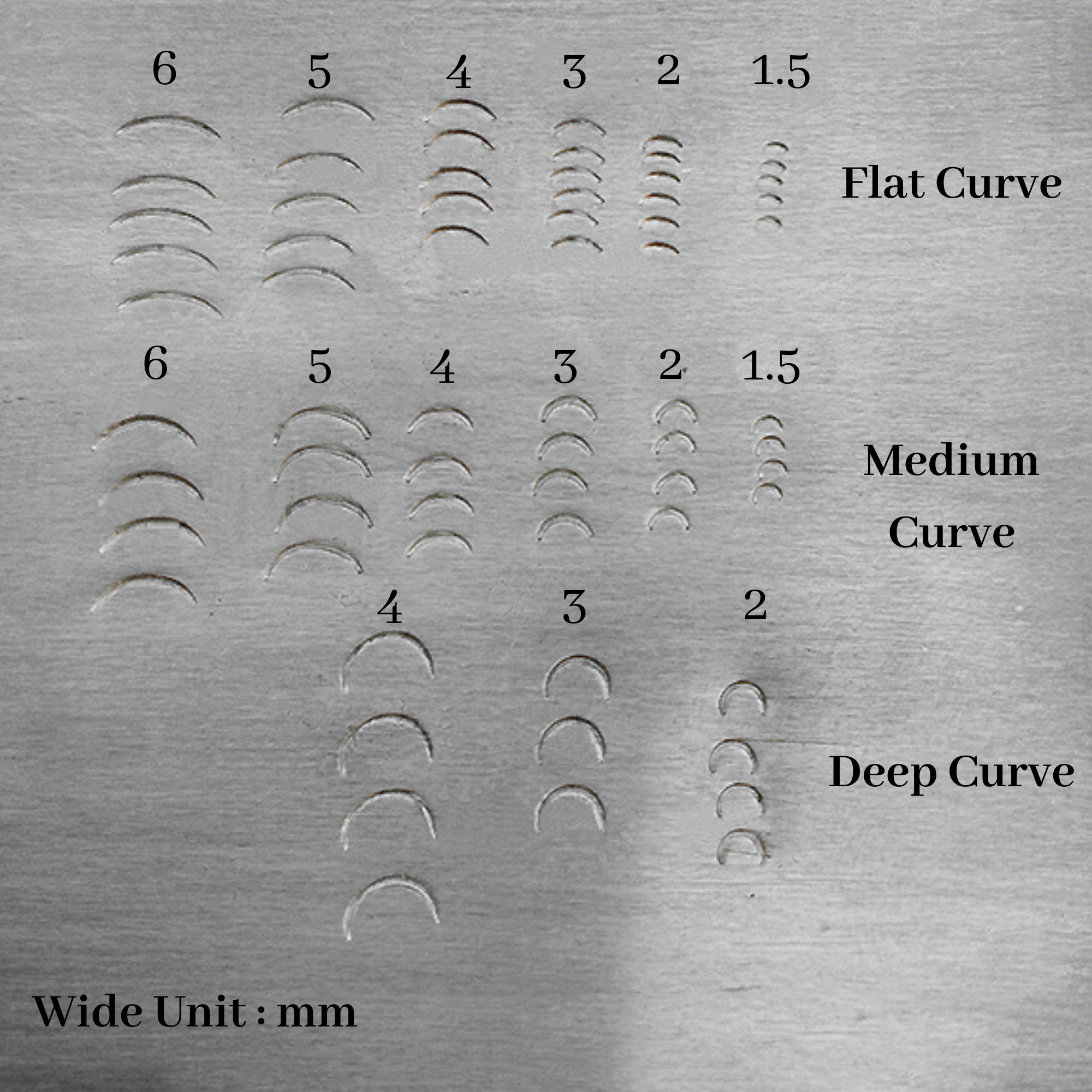 Steel Punches Curve Punch Half Round Jewelry Metal Stamping Tools DIY ...