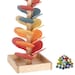 Rainbow MARBLE TREE - Natural Wood Marble Run Toy With Glass Marbles ...