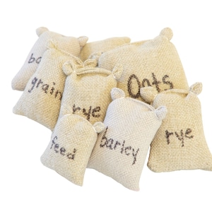 Folding Natural Wooden Barn Farm Animals Fence Feed Sacks - USA ...