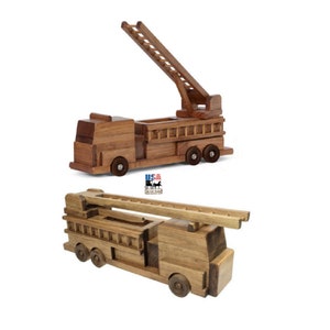 LARGE FIRE ENGINE Handmade Working Ladder Rescue Truck - Etsy