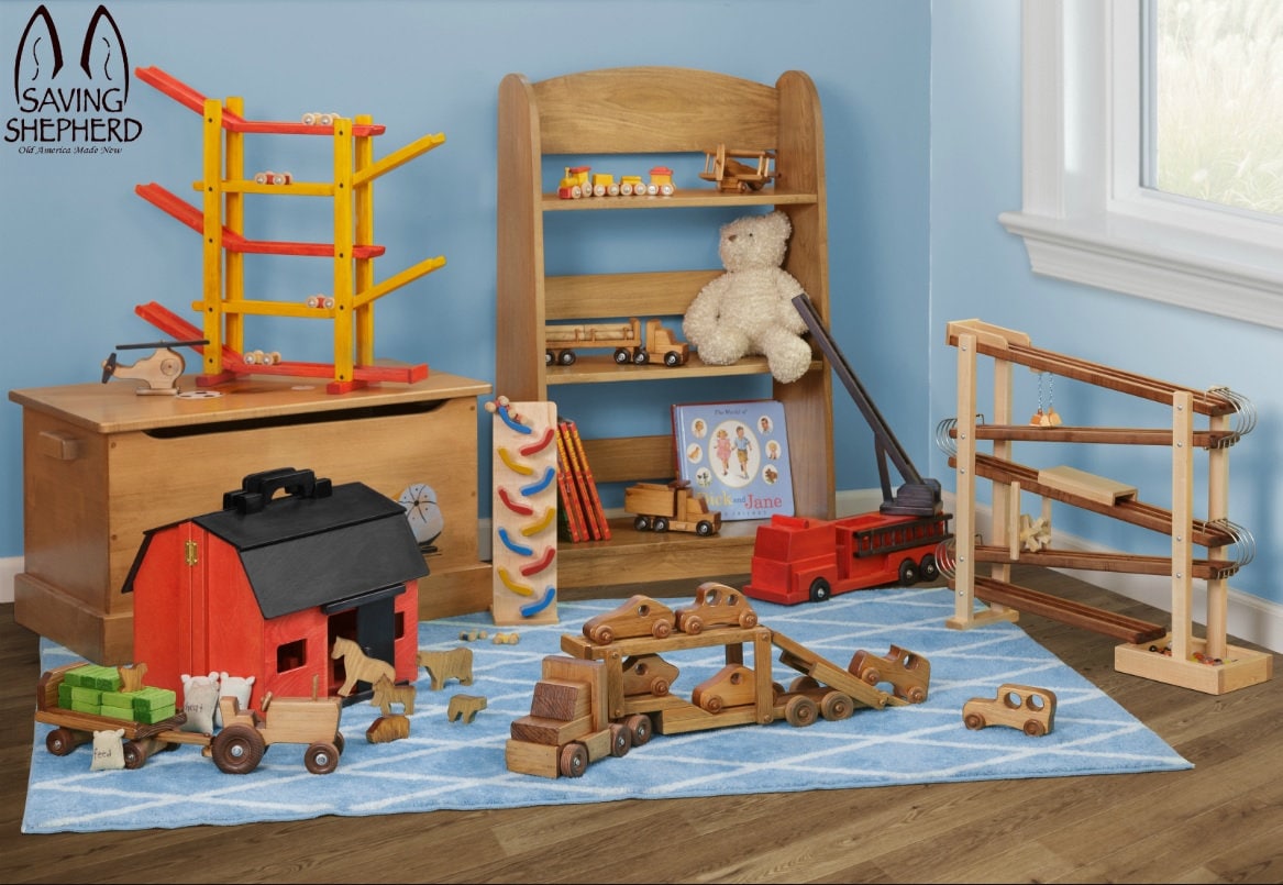 Handmade Wood Car Set: Classic & Race Cars, USA Made - Etsy
