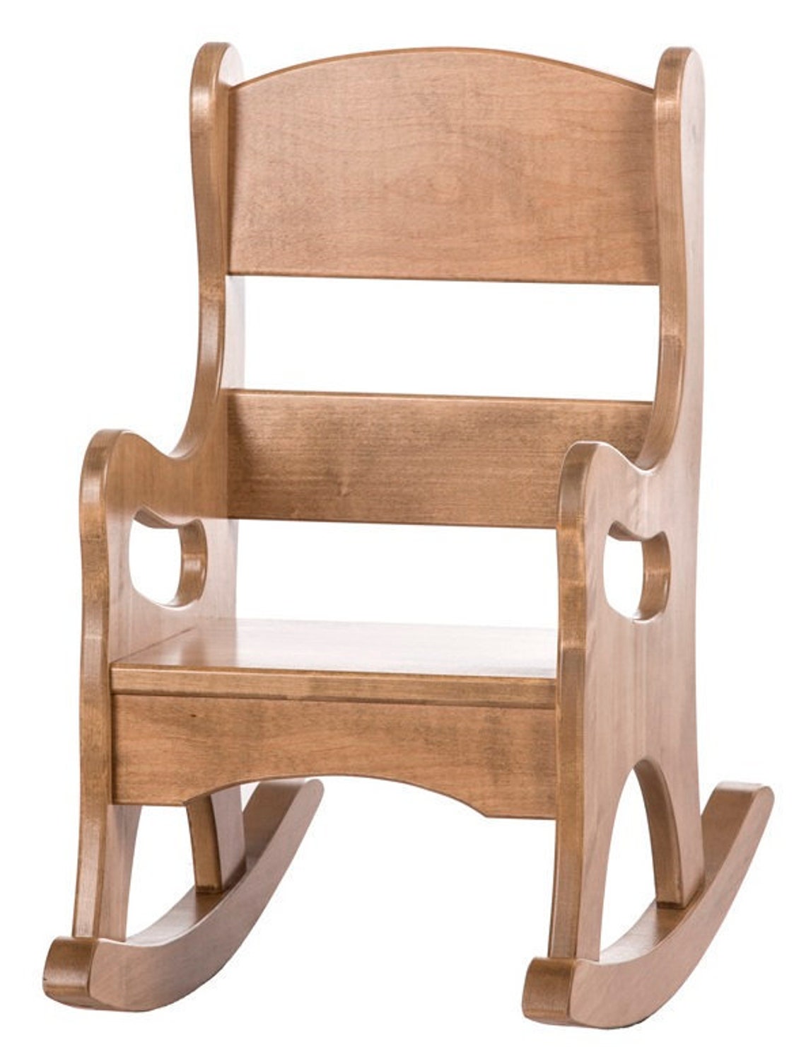 Preschool Rocking Chair, Natural Stain Toddler Rocker Made in the USA ...