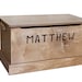Wood Toy Box, Natural Stain - USA Handcrafted Playroom Storage - Etsy