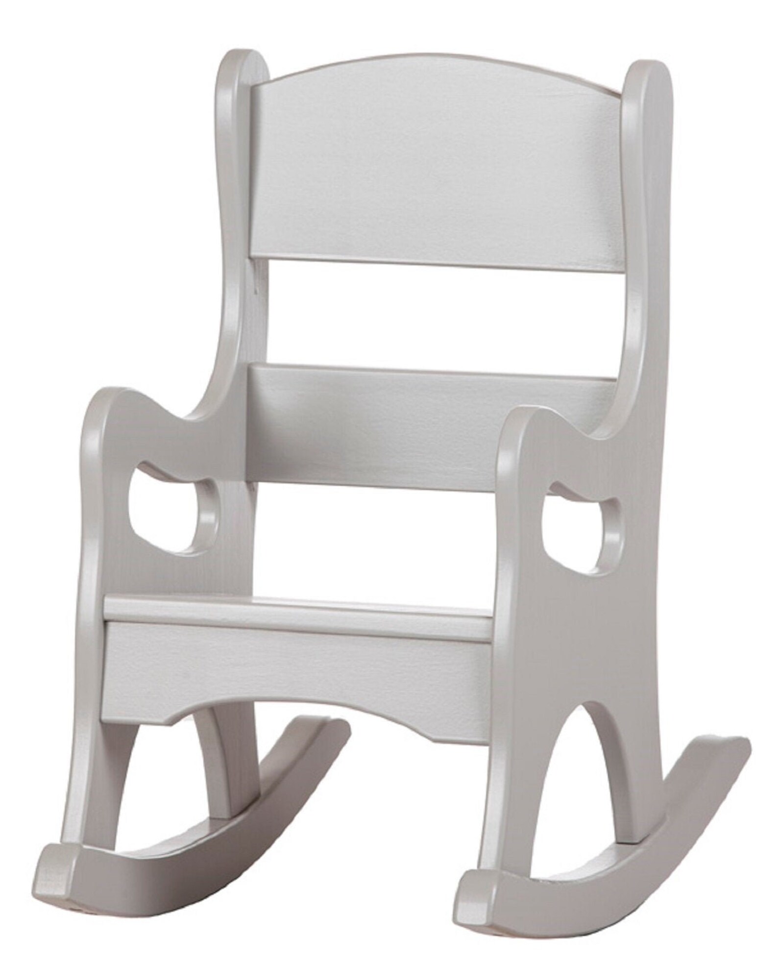 Preschool Rocking Chair, Gray Toddler Rocker Made in the USA Heirloom ...