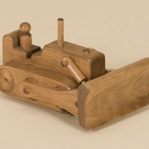 BULLDOZER WOOD TOY - Handmade Working Construction Truck - Etsy