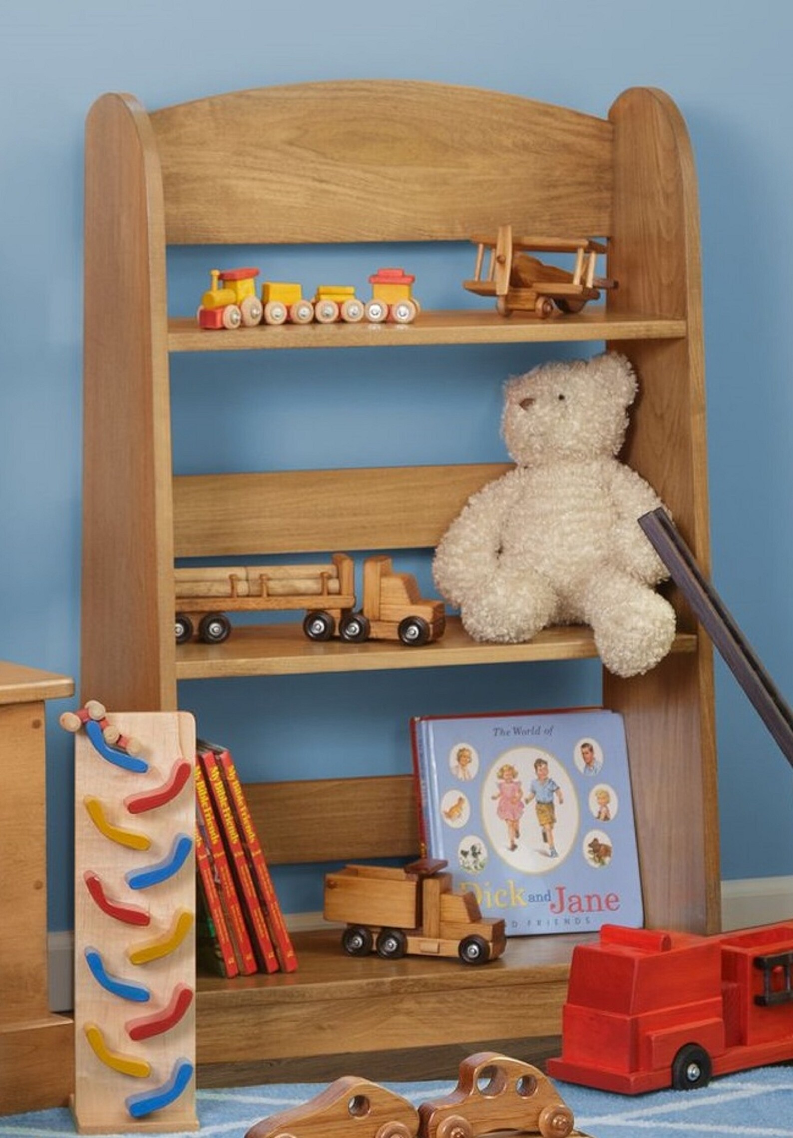 Preschool Playroom Bookshelf, PINK Solid Poplar Wood - Etsy