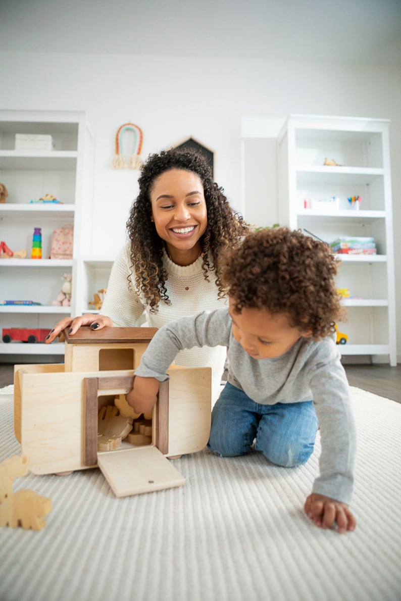 Noahs Ark Play Set Classic Wooden Bible Story Toy | Etsy
