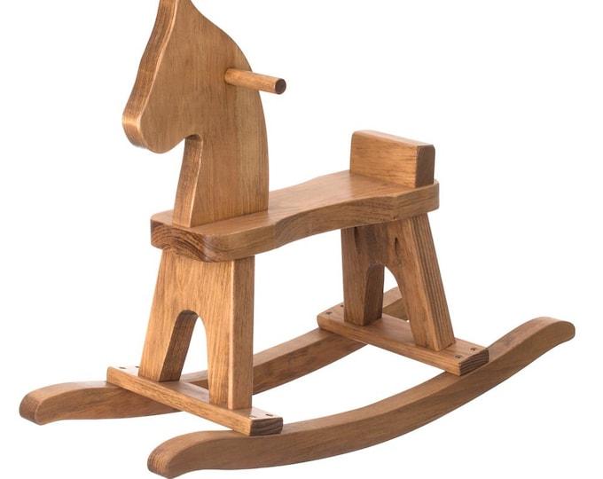 Toddler Rocking Horse, Harvest Finish- Amish Handcrafted - Etsy