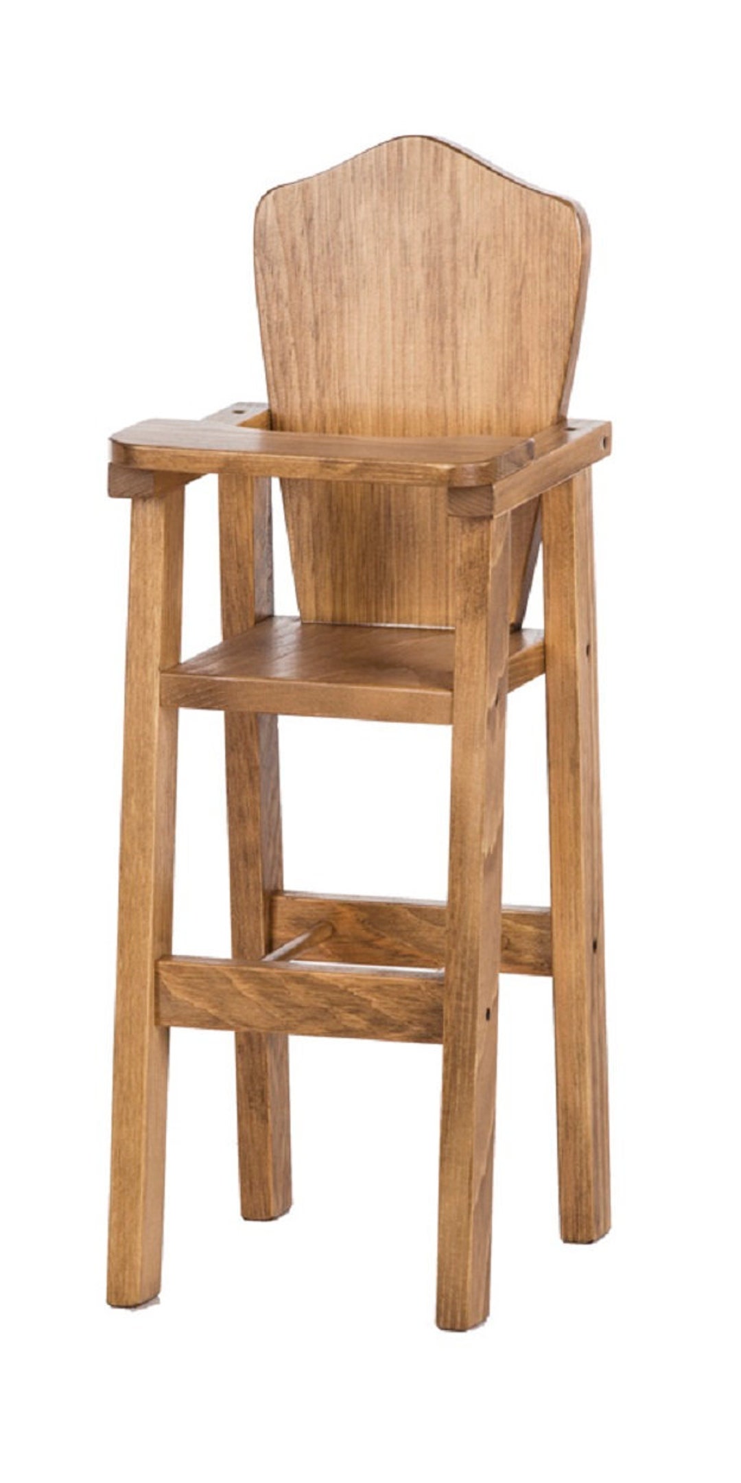 Wooden Doll High Chair Natural Harvest Finish USA Handmade Heirloom ...