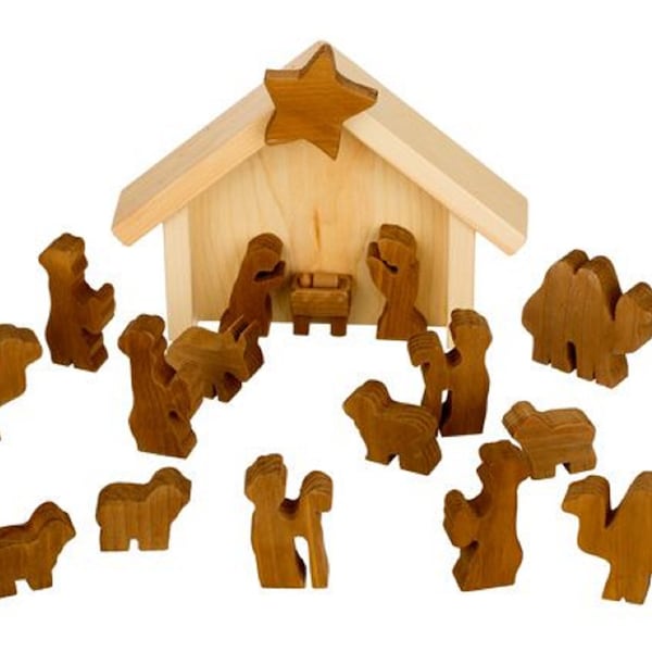 Wooden Creche - Etsy