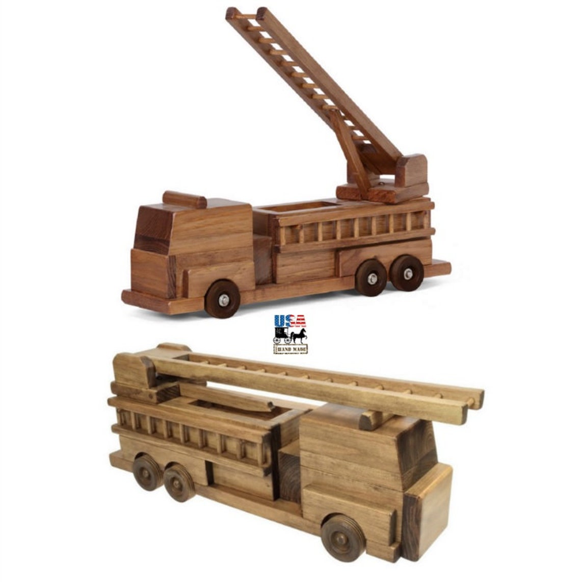 LARGE FIRE ENGINE Handmade Working Ladder Rescue Truck | Etsy