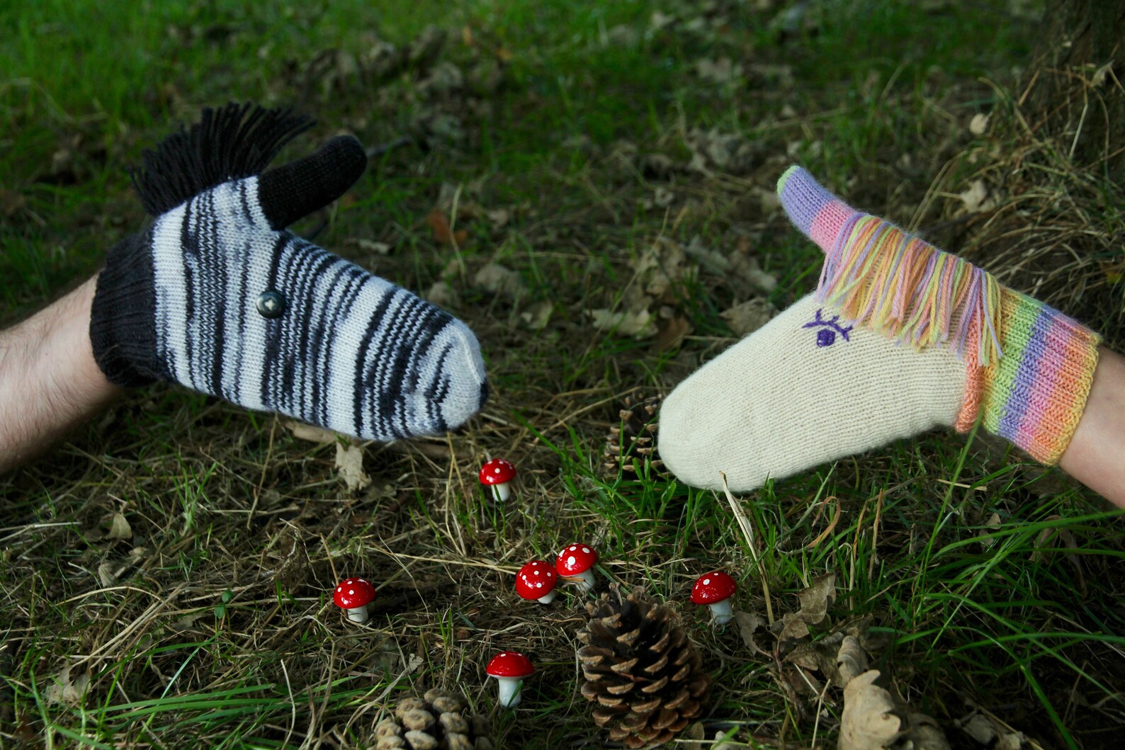Zooey Zebra Unicorn Mittens Pattern, Knitted Mittens, Kid's Mittens ...