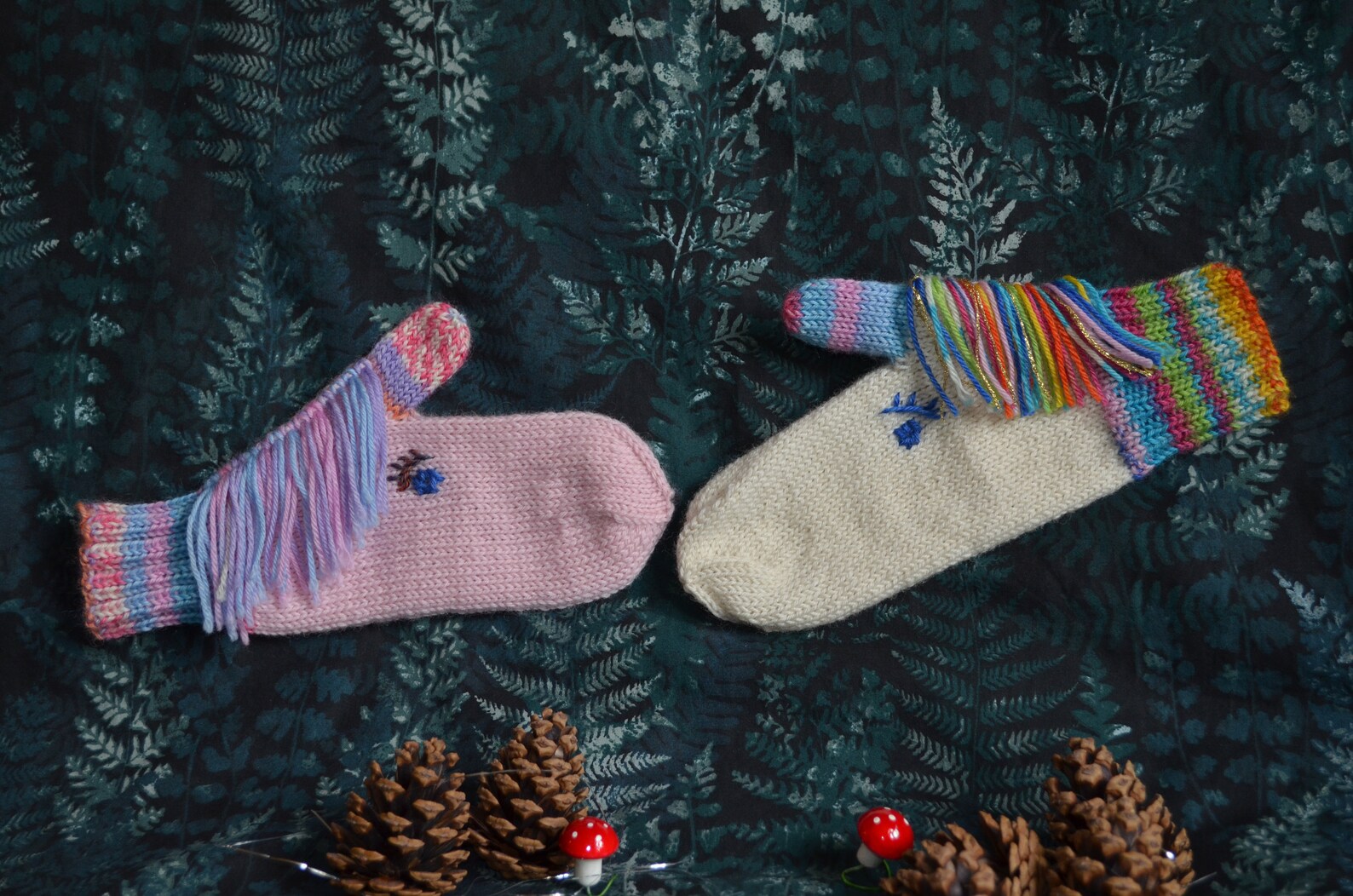 Aurora Unicorn Mittens Pattern, Knitted Mittens, Kid's Mittens, Pdf ...