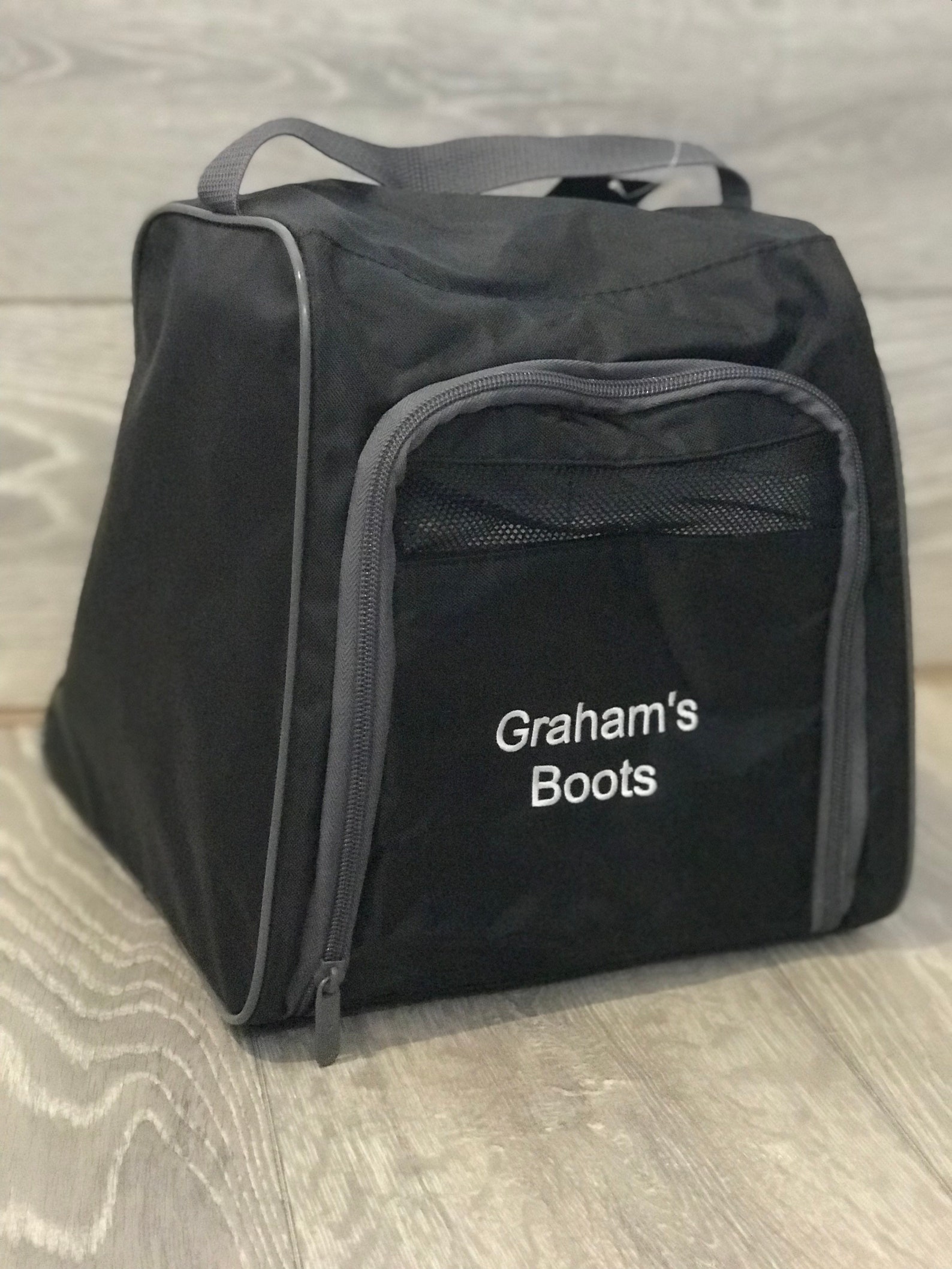 Personalised Hiking Boot Bag, Embroidered Name, Personalised Walking ...