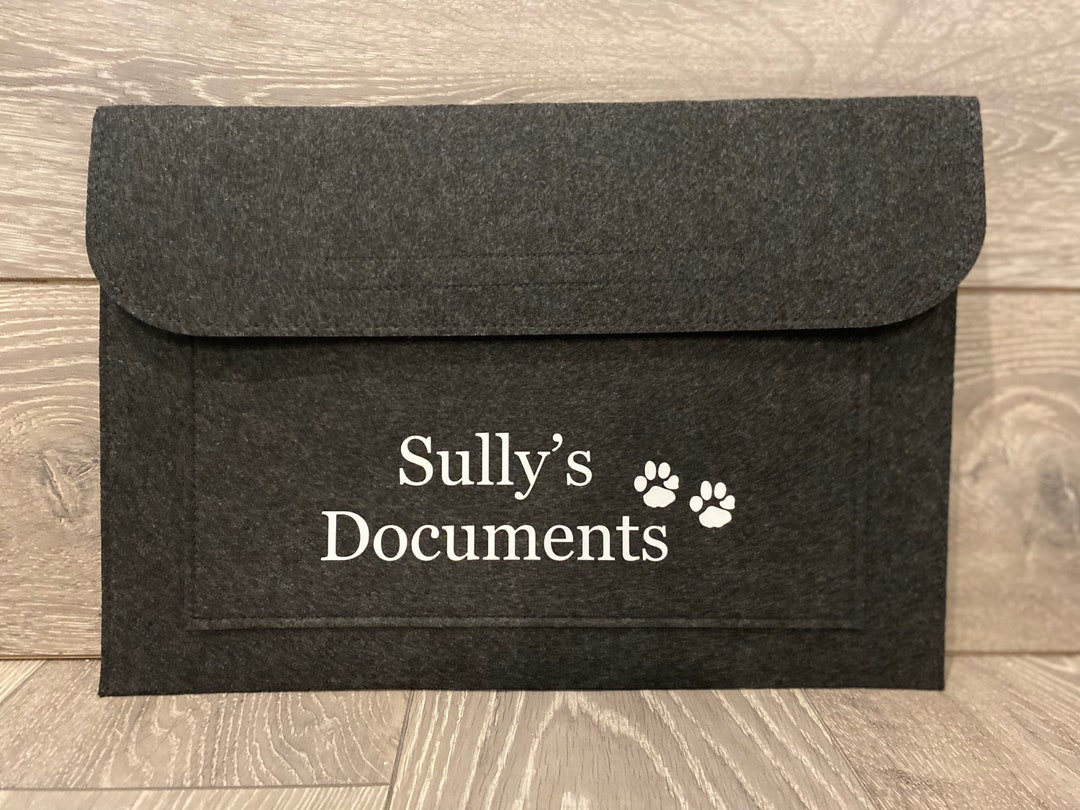 Personalised Pet Document Folder, Custom Made, Vet Notes, Dog/cat ...