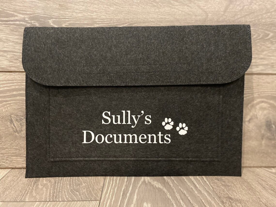 Personalised Pet Document Folder Custom Made Vet Notes | Etsy