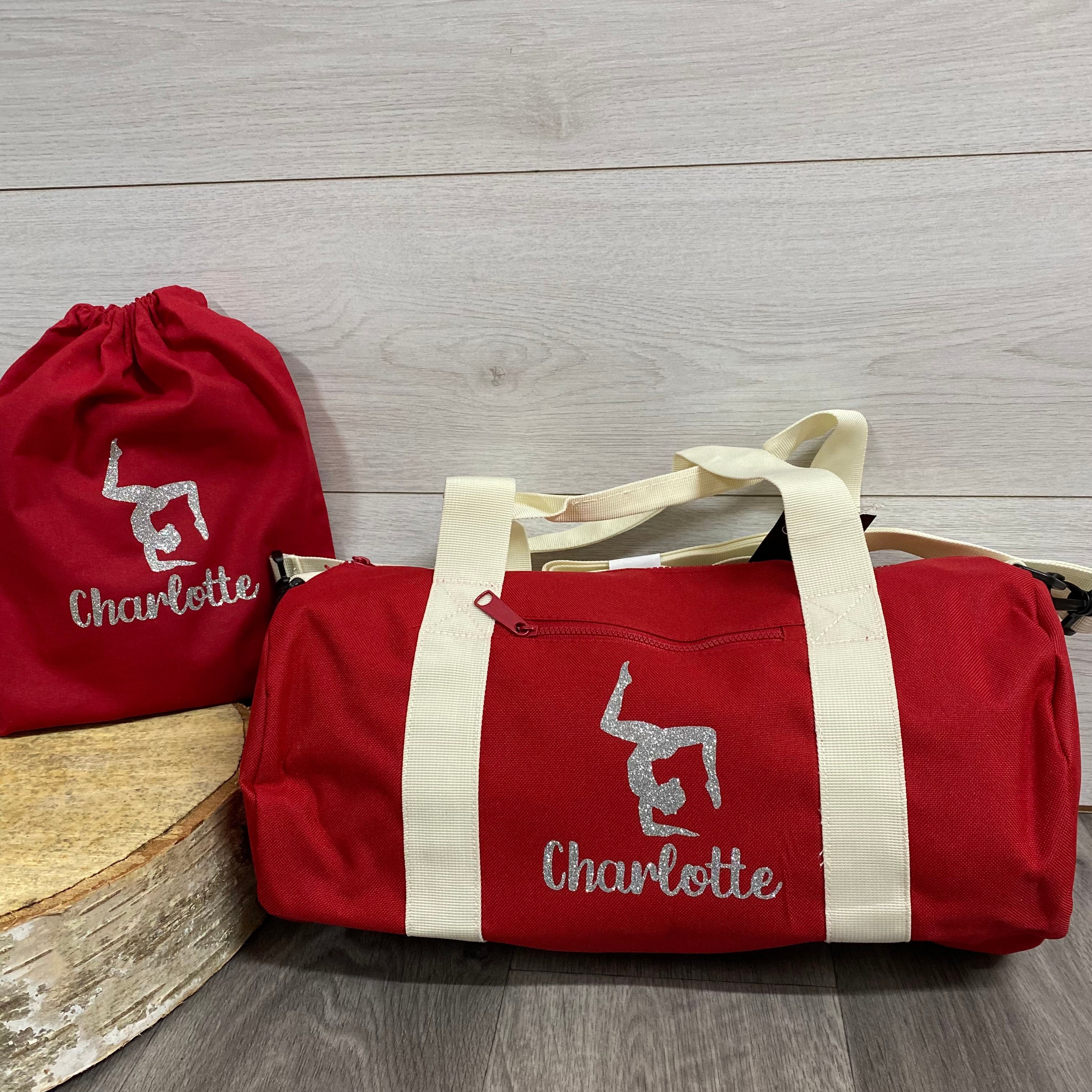 Personalised Gymnastics Bag ,gymnastics Holdall, Barrel Bag, Hand ...