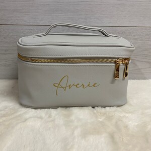 Personalised Vanity Case, Personalised Make up Bag, Luxury Personalised ...