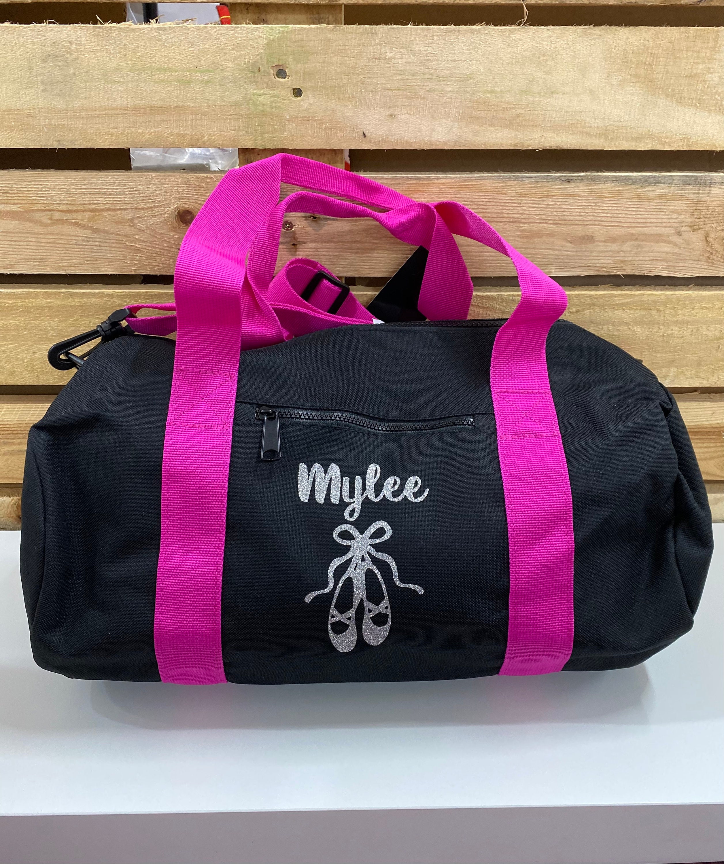 Personalised Ballet Dance Bag Girls Kids School, Ballet Holdall, Barrel ...