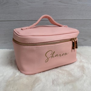 Personalised Vanity Case, Personalised Make up Bag, Luxury Personalised ...