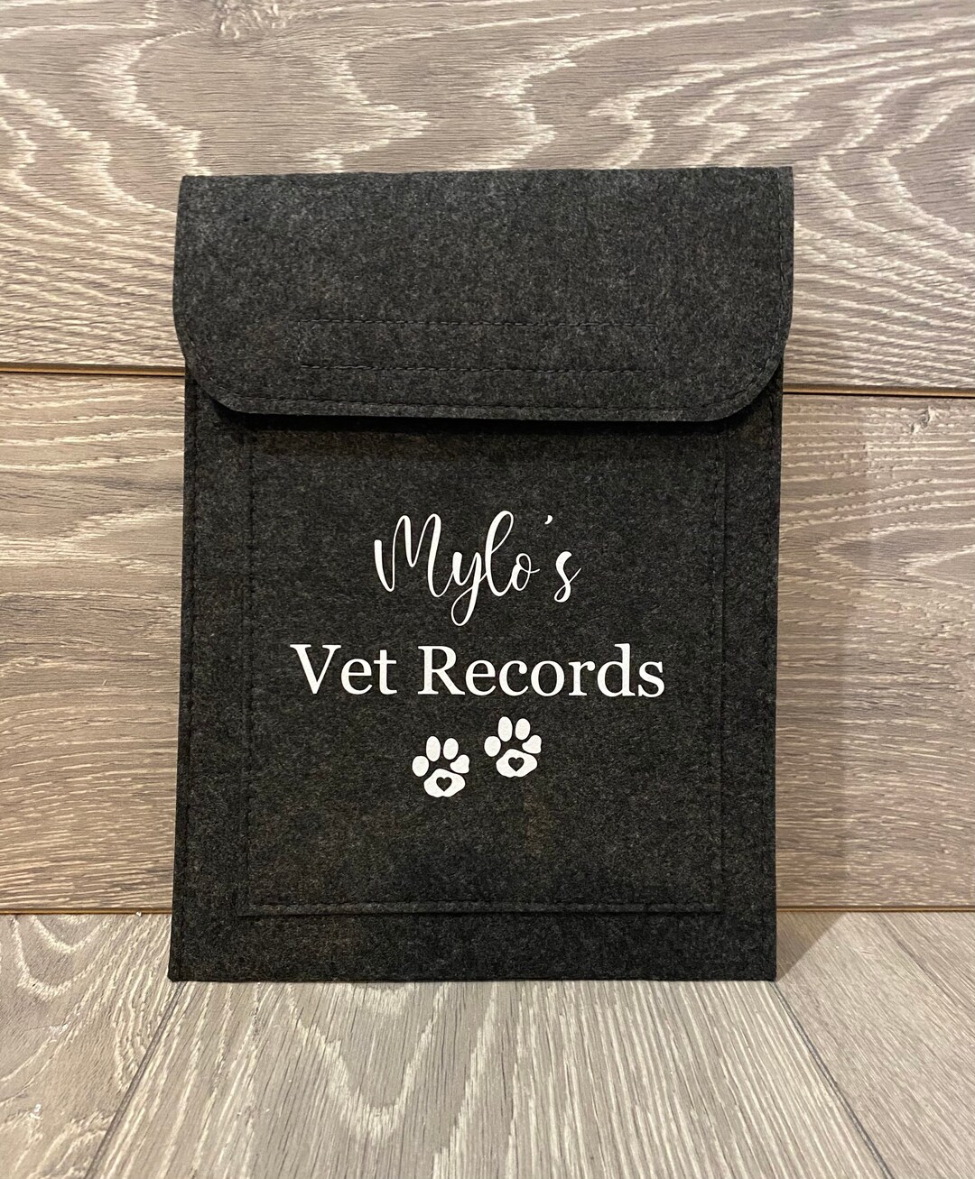 Personalised Pet Document Folder, Custom Made, Vet Notes, Dog/cat ...