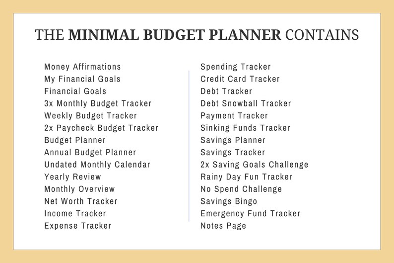 Finance Planner Printable, Monthly Budget Sheets & Worksheet, A4 A5 ...