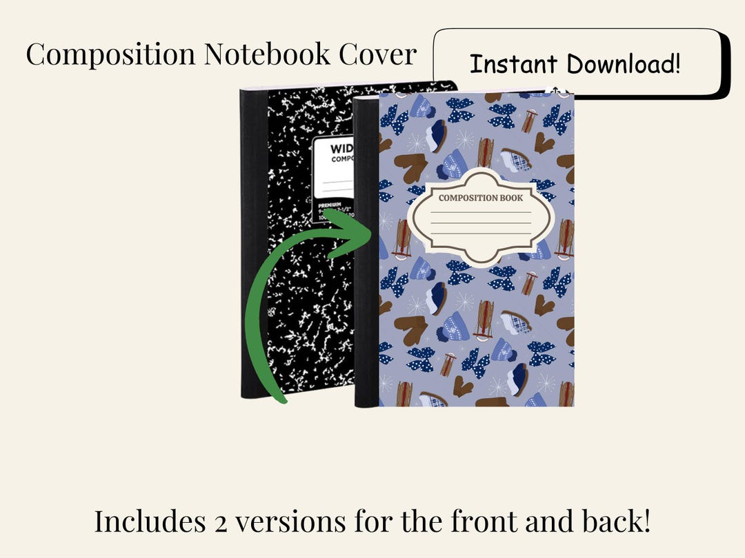 Printable Teacher Notebook Cover | Composition Notebook 7.5x9.7 ...
