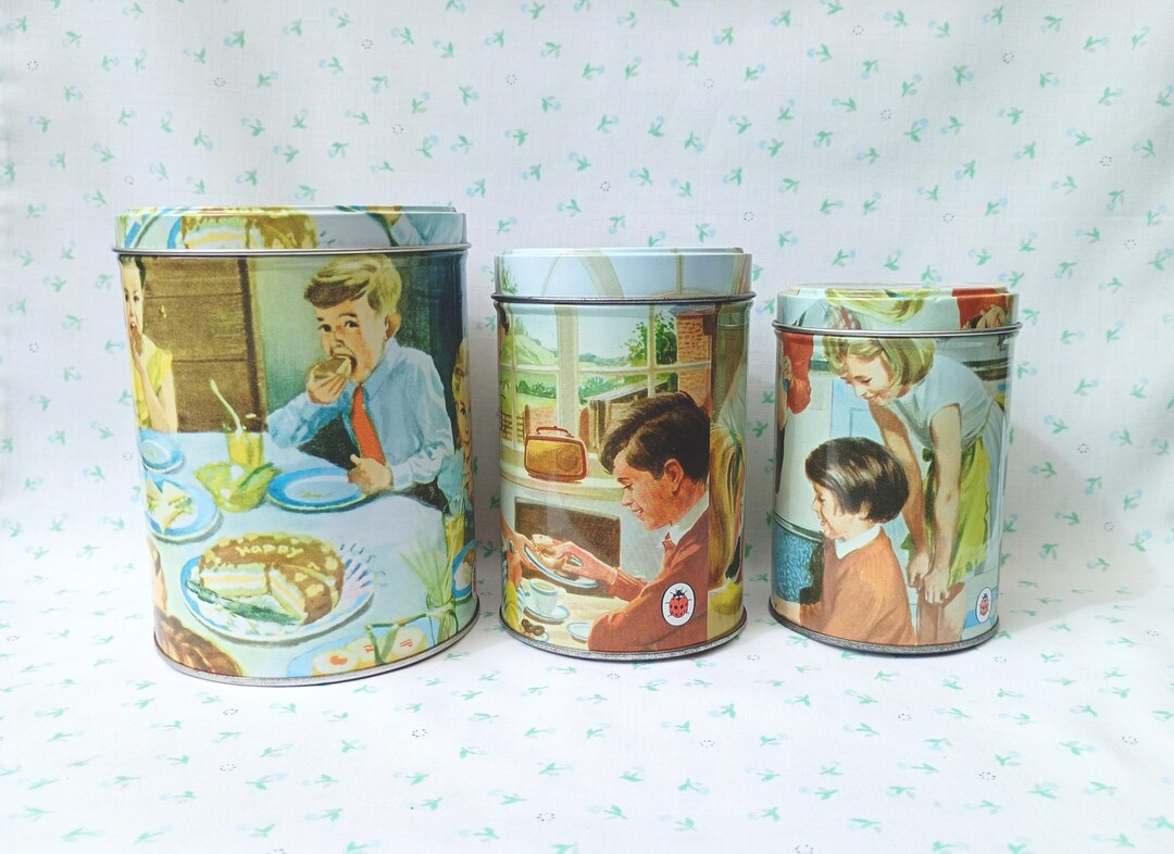 Vintage Ladybird Books Set of 3 Tins Stacking Tins Ladybird Book "the ...