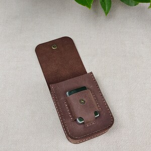 Leather Handmade Cigarette and Lighter Zippo Style Case Holder - Etsy