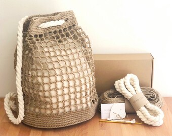 Handmade Jute Net Beach Bag Farmers Market Bag | Etsy