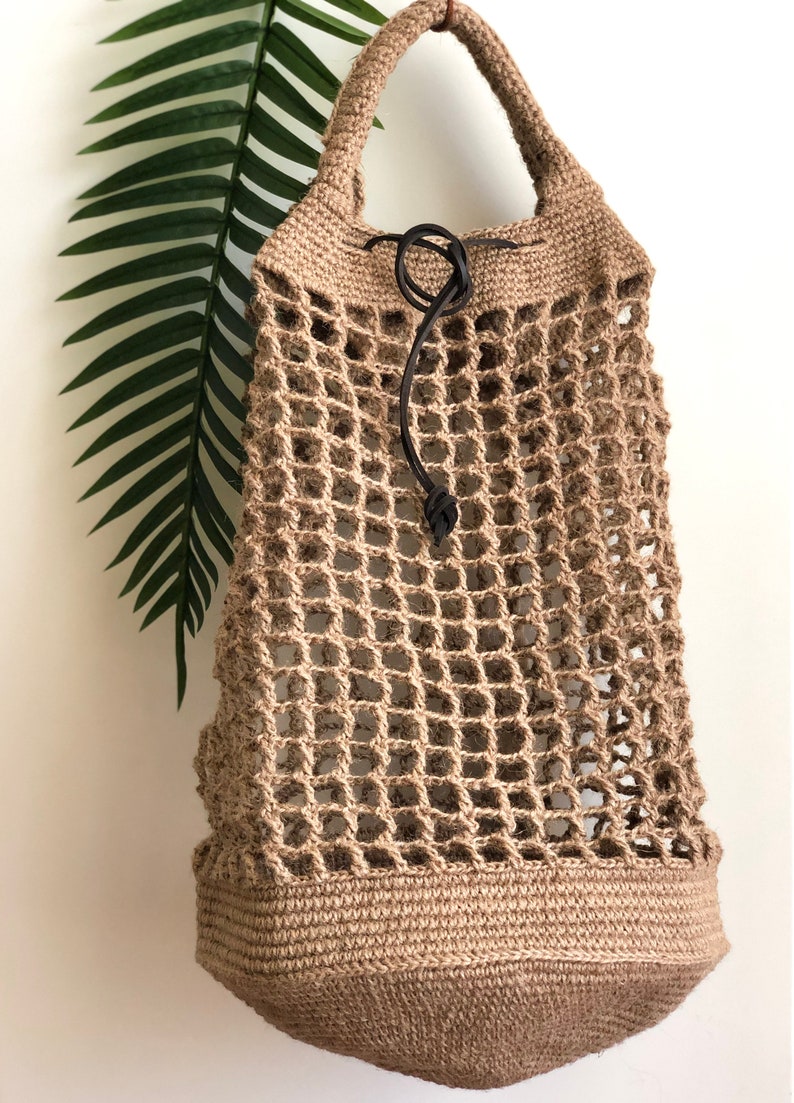 Handmade Jute Net Beach Bag Farmers Market Bag - Etsy