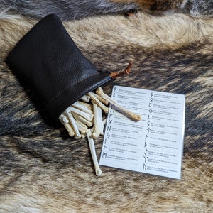 Bone Runesticks Elder Futhark Rune Set - Etsy