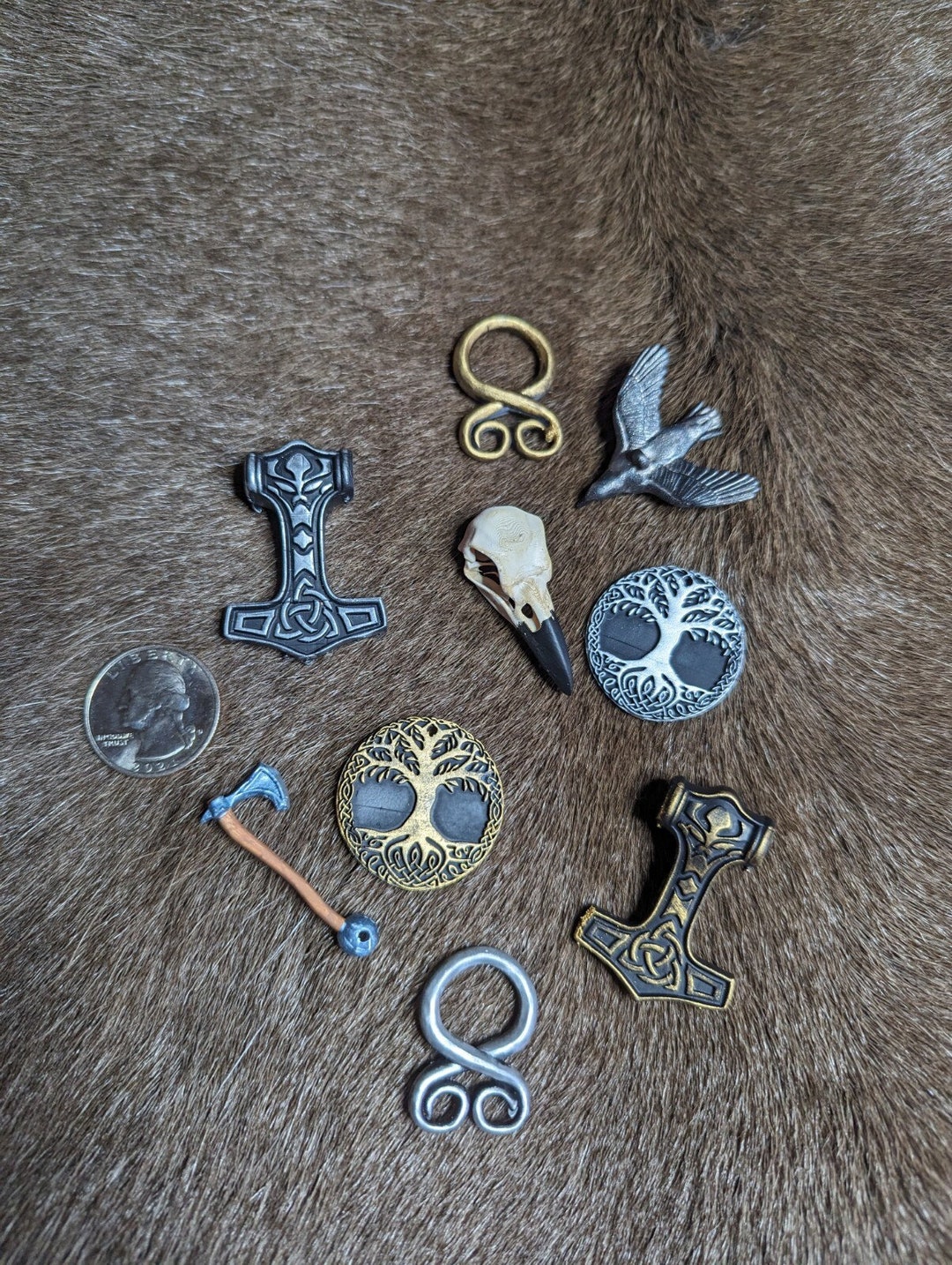 Handpainted Viking Resin Trinkets/charms for Crafting - Etsy