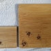 Natural Bamboo Set 1 Placemat and 1 Coaster Bee Engraved in - Etsy