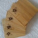 Natural Bamboo Set 1 Placemat and 1 Coaster Bee Engraved in - Etsy