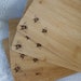 Natural Bamboo Set 1 Placemat and 1 Coaster Bee Engraved in - Etsy