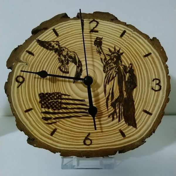 Wooden Flag Clock - Etsy